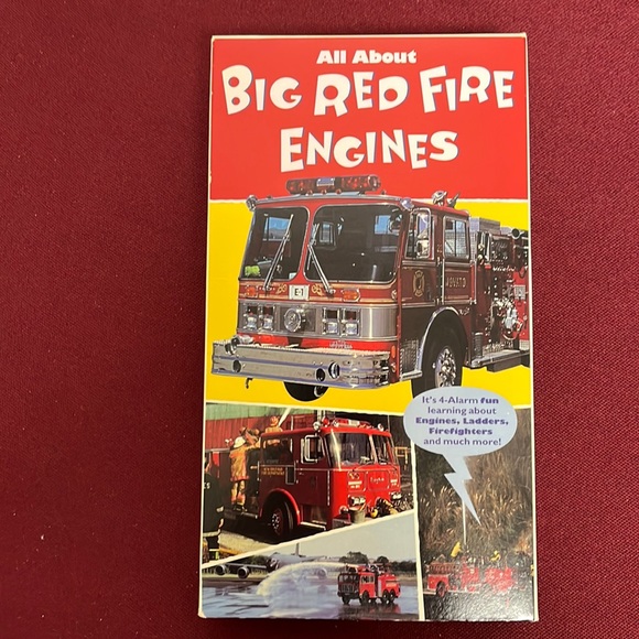 Goodtimes | Media | All About Big Red Fire Engines Vhs | Poshmark